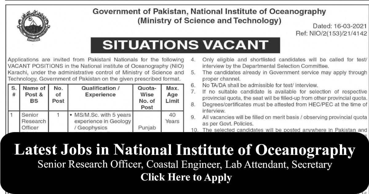 Oceanography Jobs