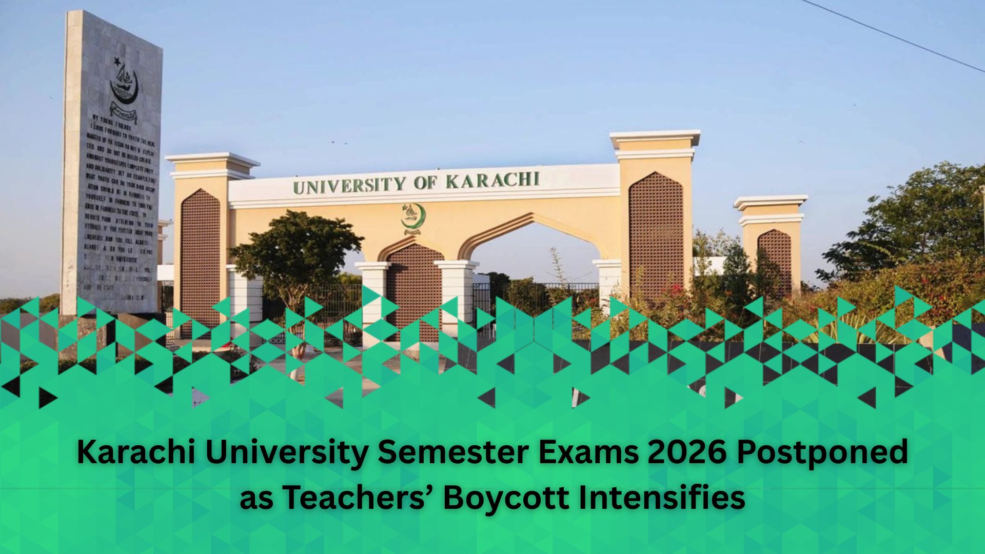 Karachi University Semester Exams 2026 Disrupted as Teachers Boycott ...